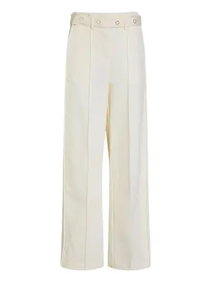 3.1 Phillip Lim Cotton-twill Wide-leg Pants - Ecru