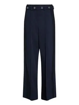 3.1 Phillip Lim Cotton-twill Wide-leg Pants - Navy