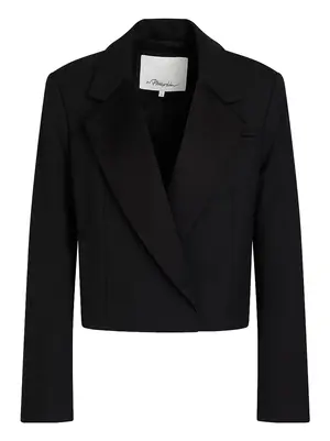 3.1 Phillip Lim Cropped Double-breasted Blazer - Black