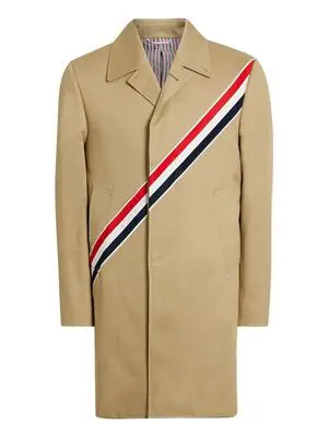 Thom Browne Striped Cotton-twill Coat - Beige