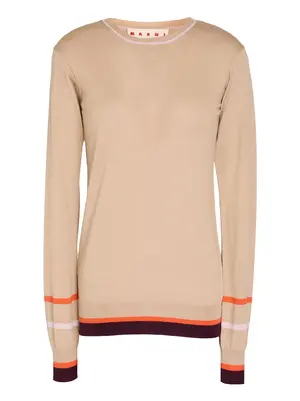 Marni Wool And Silk-blend Sweater - Neutral