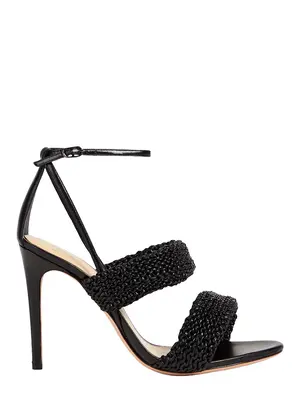 ALEXANDRE BIRMAN Alexandre Birman Alessia 100 Woven Leather Sandals