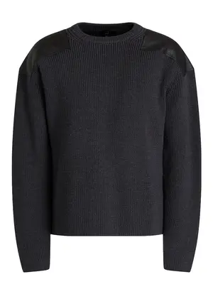 Dunhill Ribbed Merino Wool Sweater - Charcoal