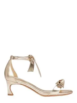 ALEXANDRE BIRMAN Clarita 50 Metallic Leather Sandals - Gold