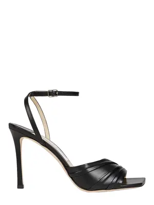 JIMMY CHOO Basil 95 Leather Sandals - Black
