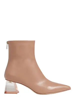 GIANVITO ROSSI Leather Ankle Boots - Neutral