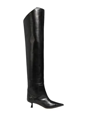 JIMMY CHOO Vari 45 Leather Over-the-Knee Boots