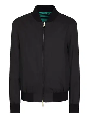 Dunhill Cotton-blend Twill Bomber Jacket - Black