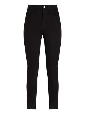 FRAME Le High High-rise Skinny Jeans - Black
