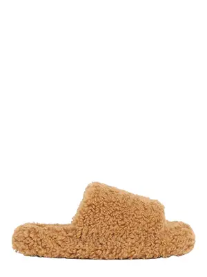 Apparis Dillon Bouclette Slippers - Brown