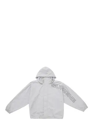 Supreme Spellout Embroidered Track Jacket Grey