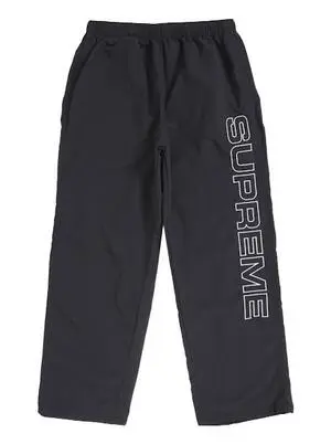 Supreme Spellout Embroidered Track Pant - Black