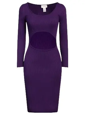 VICOLO Midi Bodycon Dress - Purple