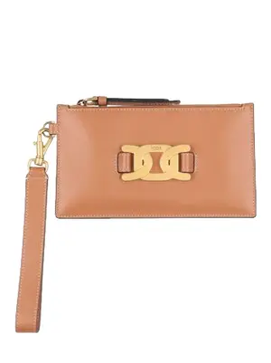 TOD'S Leather Pouch - Beige