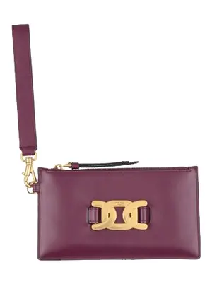 TOD'S TOD'S Leather Pouch Purple