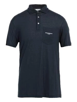 Emporio Armani Polo Shirt Size Lyocell, Viscose - Midnight Blue