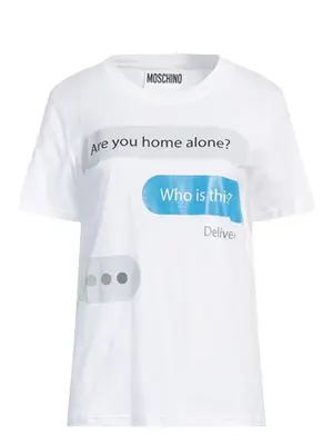 Moschino Printed Cotton T-shirt - White