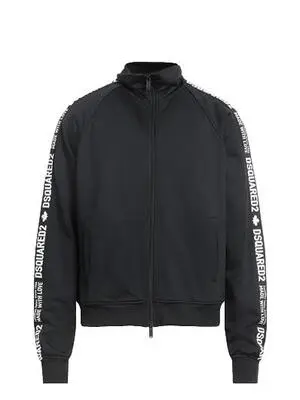 Dsquared2 Sweatshirt With Side Seam Stripes - Black