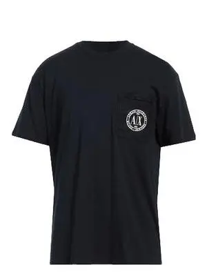 ARMANI EXCHANGE Man T-shirt Midnight Blue Size Xs Cotton, Polyester, Elastane