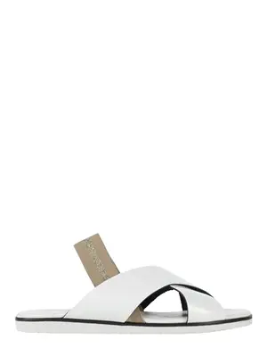 POLLINI Ankle Strap Sandals - White