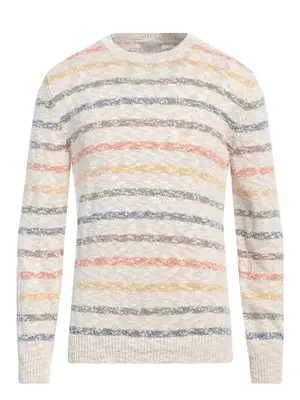 Altea Striped Crewneck Sweater - Beige