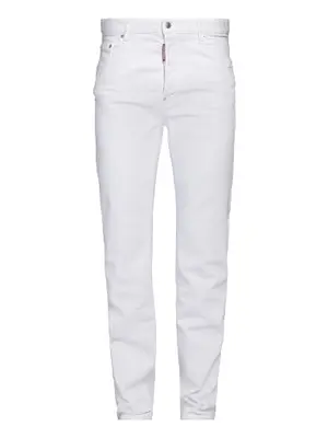 Dsquared2 Straight-Leg Jeans With Brand Logo White