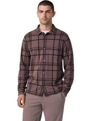Vuori Seaview Paid Button Down Shirt - Huckleberry