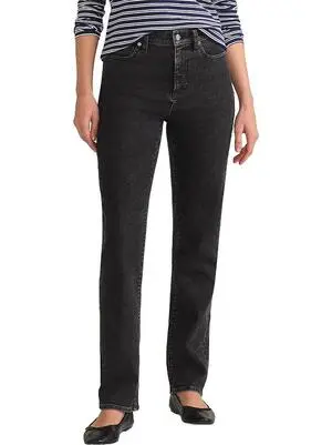 LANDS' END Lands' End Recover High Rise Straight Leg Jeans