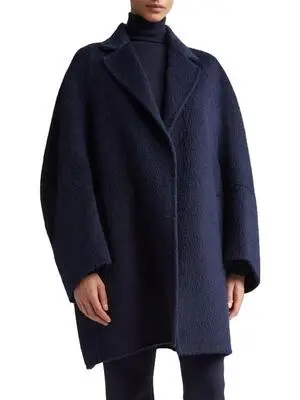 Max Mara Sequoia Oversized Alpaca-blend Coat - Ultramarine