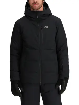 OUTDOOR RESEARCH Snowcrew 700 Fill Power Down Hooded Jacket - Black