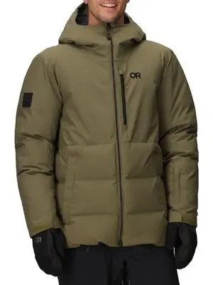 OUTDOOR RESEARCH Snowcrew 700 Fill Power Down Hooded Jacket - Ranger Green