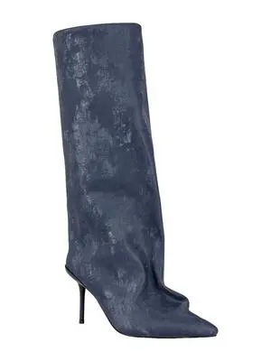 AZALEA WANG Couture Knee High Boots - Blue