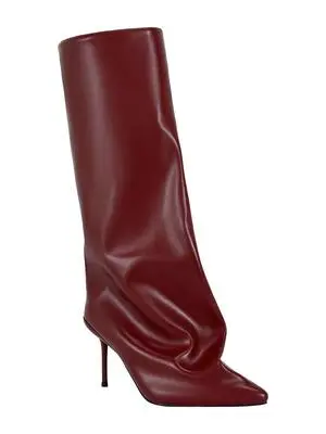 AZALEA WANG Couture Knee High Boots - Burgundy