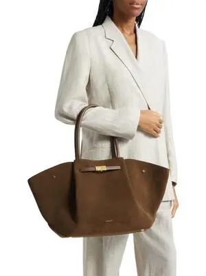DEMELLIER DeMellier New York East/West Leather Tote Hazel