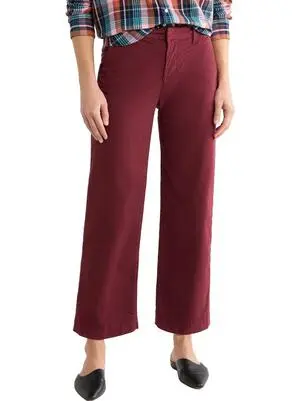 Frank & Eileen The Westport Italian Ankle Wide Leg Pants - Scarlett