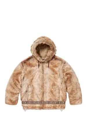 Supreme Faux Fur Parka - Brown