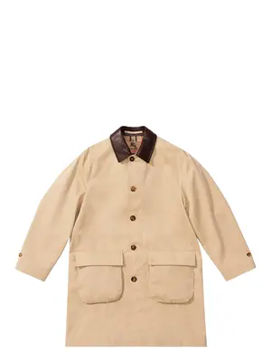 Supreme X Burberry Leather Collar Trench - Tan