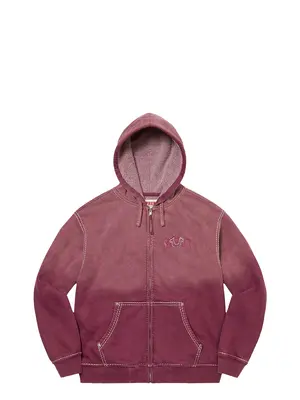 Supreme X True Religion Zip Up Hooded Sweatshirt - Red