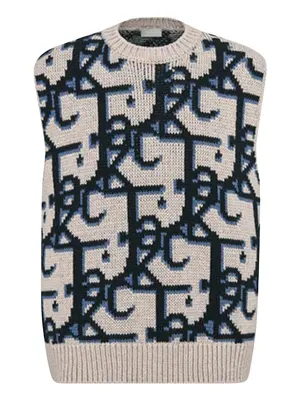 Dior X Cactus Jack Oversized Sleeveless Sweater - Tan
