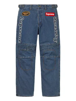 Supreme X Vanson Leathers X Cordura Denim Racing Pant - Blue