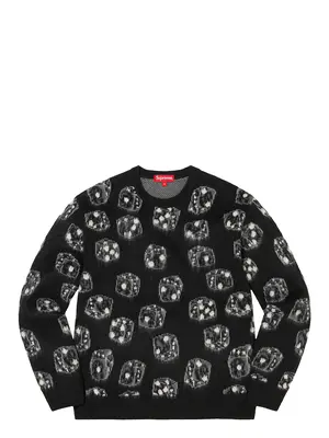 Supreme Dice Crewneck Sweater - Black