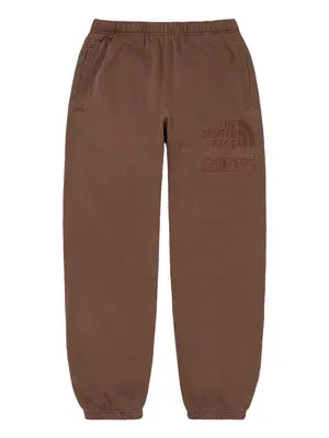 Supreme X The North Face Pigment Printed Sweatpant - Brown