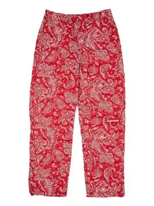Supreme Micro Down Paisley Pant - Red