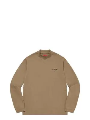Supreme Mock Neck Top - Tan