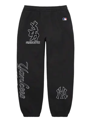 Supreme X New York Yankees Kanji Sweatpant - Black