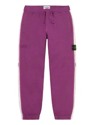 Supreme X Stone Island Stripe Sweatpant - Purple