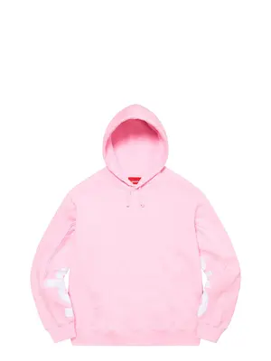 Supreme Cropped Panels Hooded Sweatshirt - Pink