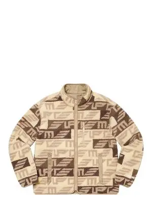 Supreme Geo Reversible Windstopper Fleece Jacket - Tan