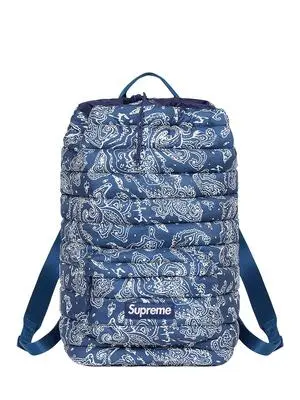 Supreme Puffer Backpack - Blue