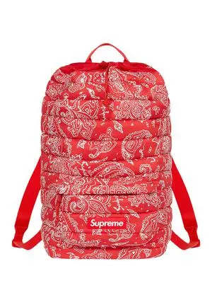 Supreme Puffer Backpack - Red